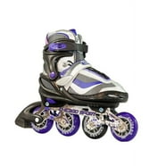 Epic Rage Adjustable Inline Roller Skates w/LED Light Up Wheels ...