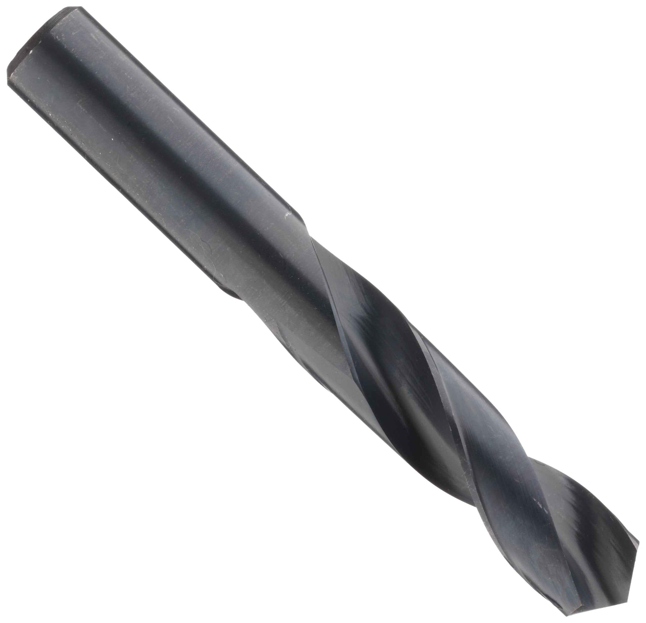 Chicago Latrobe 157 High-Speed Steel Short Length Drill Bit, Black Oxide Finish, Round Shank ...