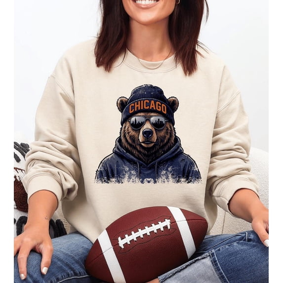 Chicago Mascot Sweatshirt, Chicago Football Fan Tee, Chicago City ...
