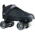 Chicago Mens? Bullet Speed Skates Black Classic Quad Roller Skate, Size ...