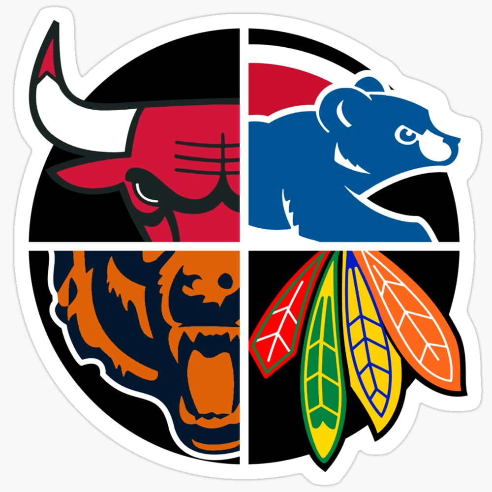 Chicago Northside Sports Quad Sticker Phone Decal Water Bottle Stickers ...