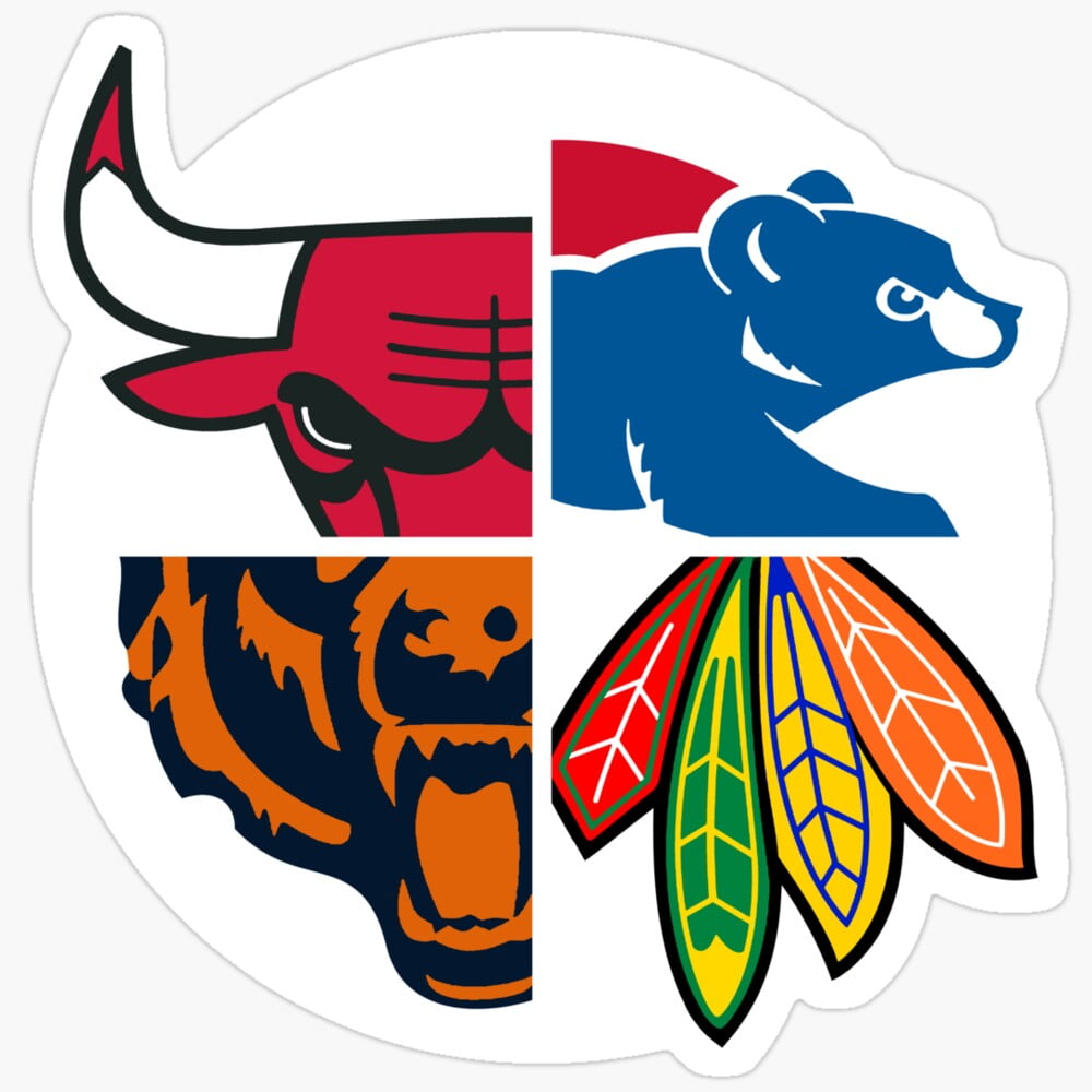 Chicago Northside Sports Sticker Phone Decal Water Bottle Stickers Car ...