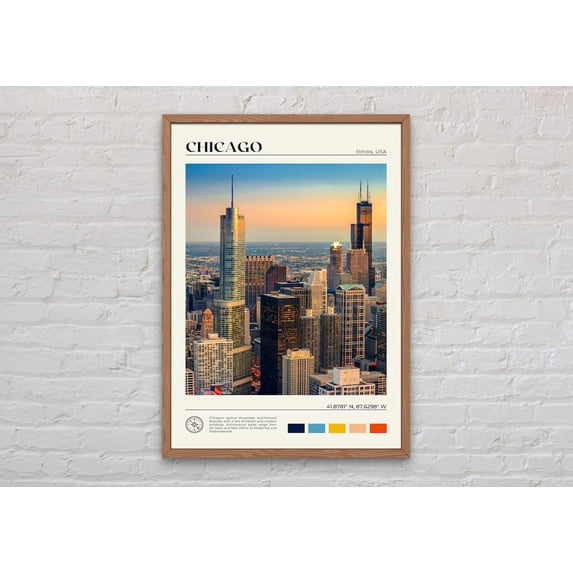 Chicago Photography Print, Chicago Wall Art, Illinois Poster, Unframed ...