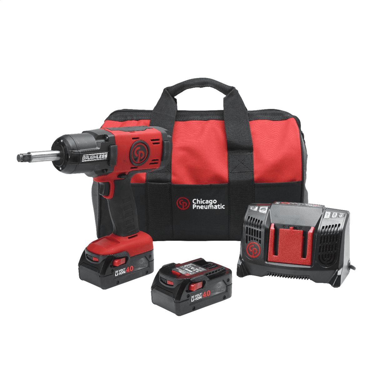 Chicago Pneumatic 20V 1/2" CORDLESS IMPACT 2" ANVIL KIT-4AH VERSION ...