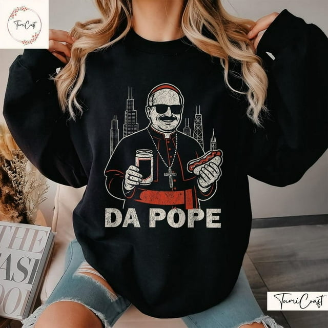 Chicago Pope Leo XIV Da Pope T-Shirt, Da Pope From America Chicago Pope Leo XIV Funny Vintage T ...