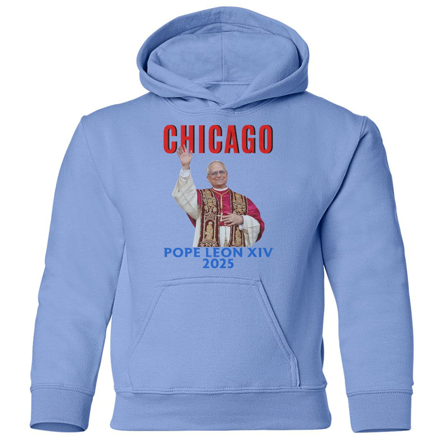 Chicago Pope Leon XIV 2025 First American Pope Youth Hooded Sweatshirt ...