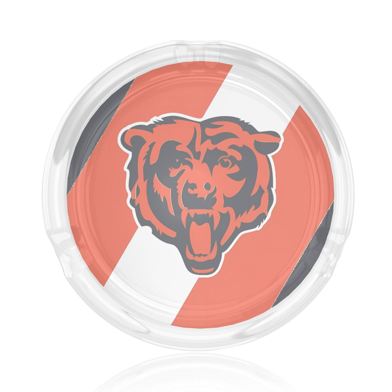 Chicago Round Glass Ashtray, Portable Decorative Modern Ashtray ...