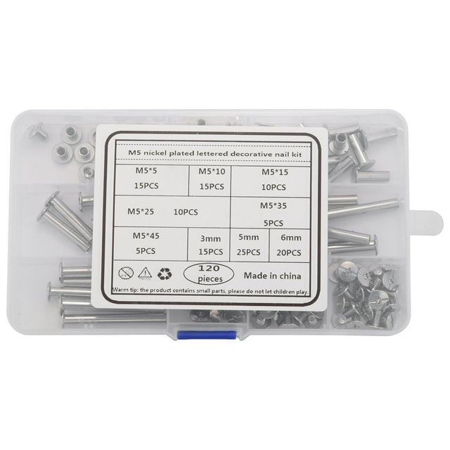 Chicago Screw Binding Screws Posts Assortment Kit for DIY Leather ...
