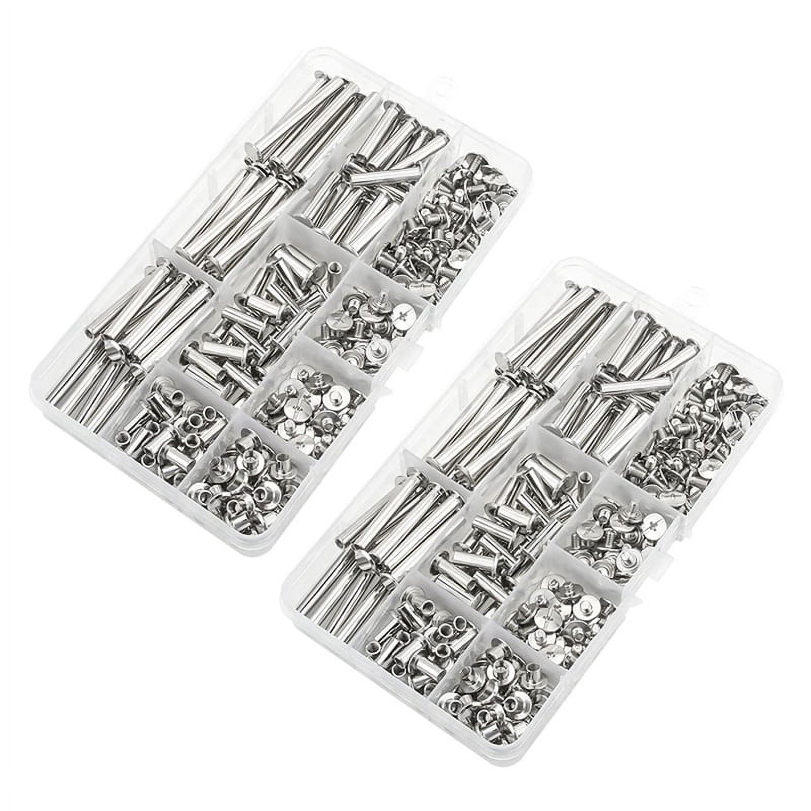 Chicago Screw Binding Screws Posts Assortment Kit for DIY Leather ...