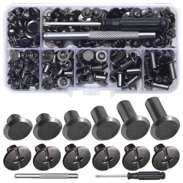 Chicago Screw Leather Rivets Assorted M5 Binding Screws for Decorating ...