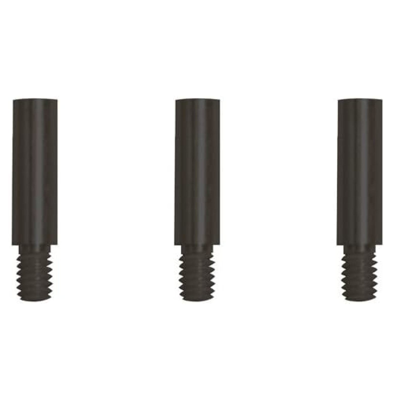 Chicago Screw Post Extensions - 1/2 Inch Black Aluminum - 3/16 Inch ...