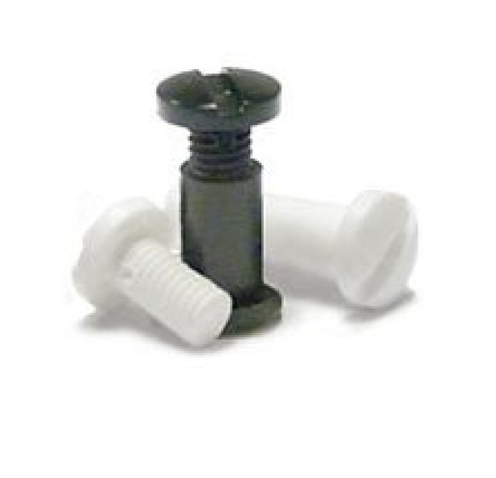 Chicago Screws 1/4 inch - White Plastic Post Screw Set - 100 Sets ...