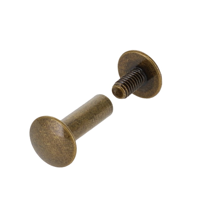 Chicago Screws, Dome Cap, Antique Brass, Solid Brass-LL (50 per bag ...
