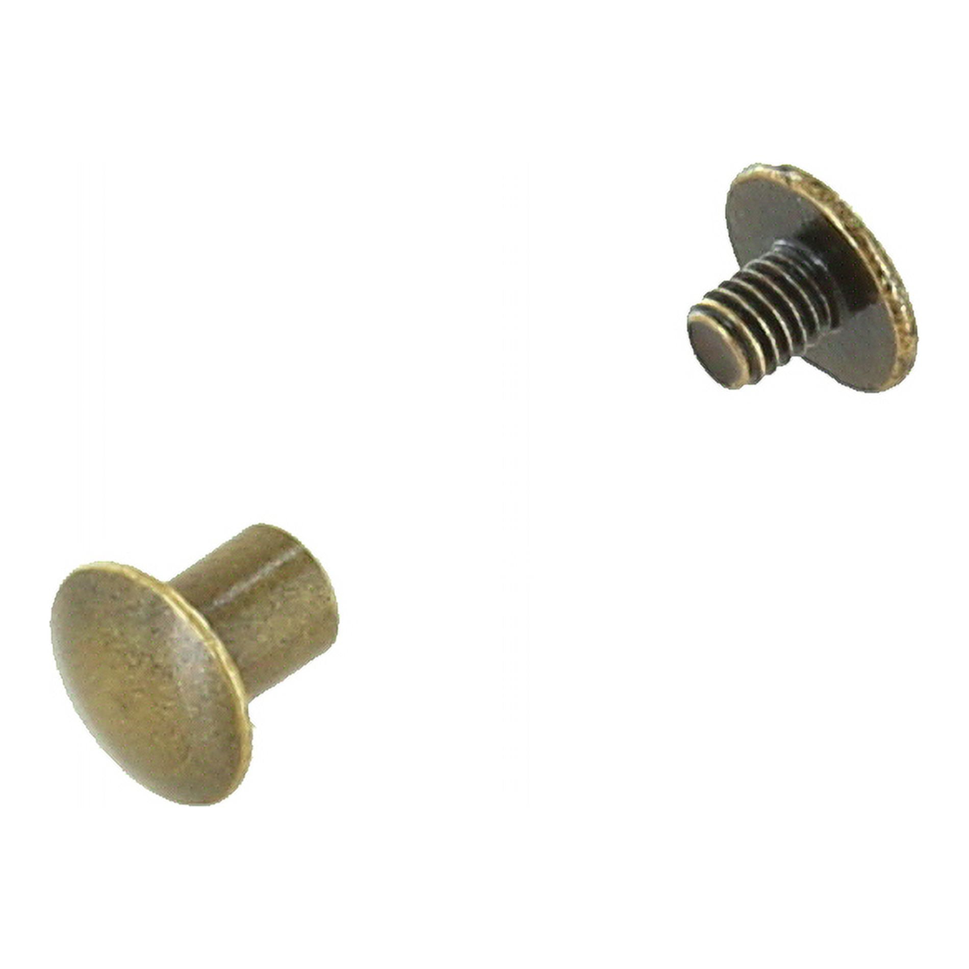 Chicago Screws, Dome Cap, Antique Brass, Solid Brass-LL (50 per bag ...