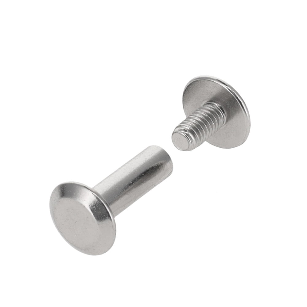 Chicago Screws, Flat Cap, Nickel Plate, Solid Brass-LL (50 per bag ...