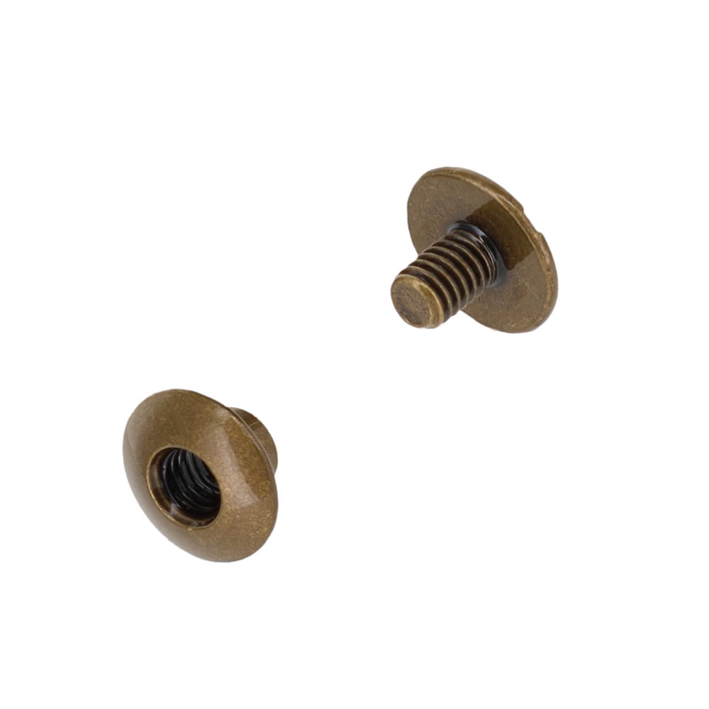 Chicago Screws, Open Hole, Antique Brass, Solid Brass-LL (50 per bag ...