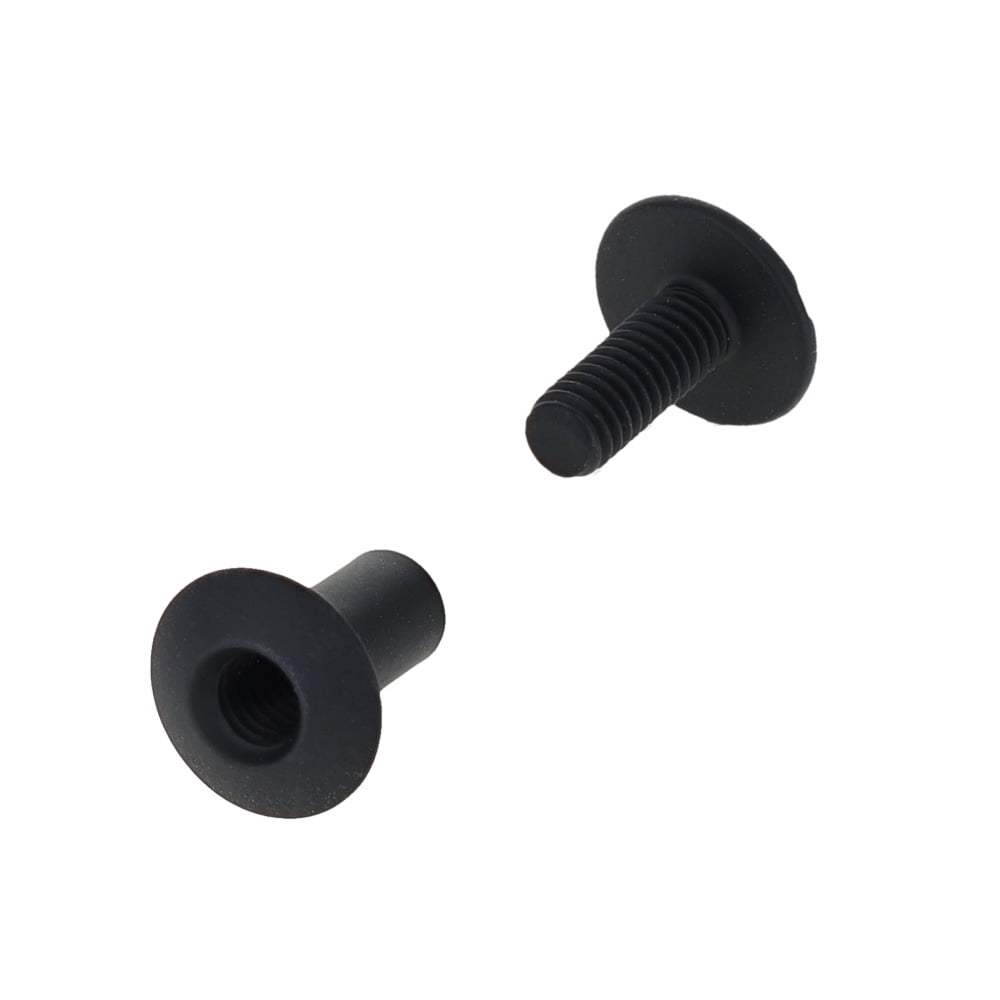 Chicago Screws, Open Hole, Black Matte, Solid Brass-LL (50 per bag ...