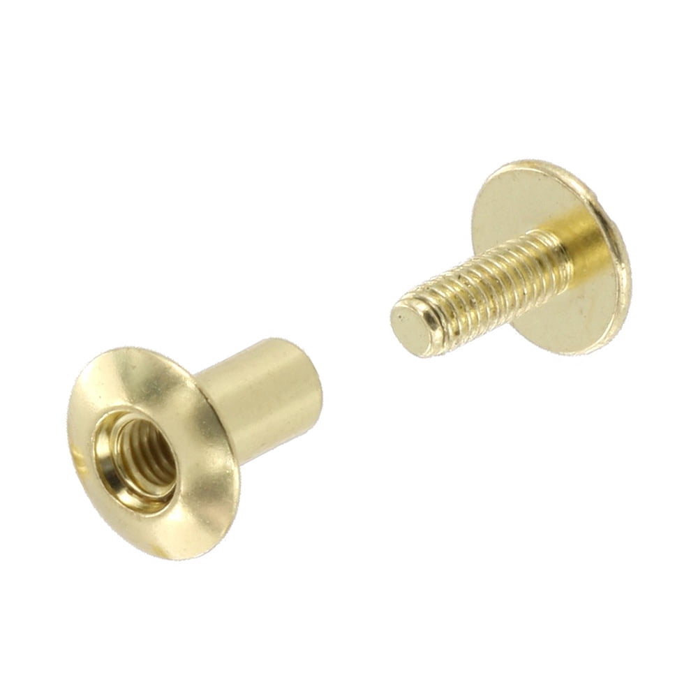Chicago Screws, Open Hole, Natural Brass, Solid Brass-LL (50 per bag ...