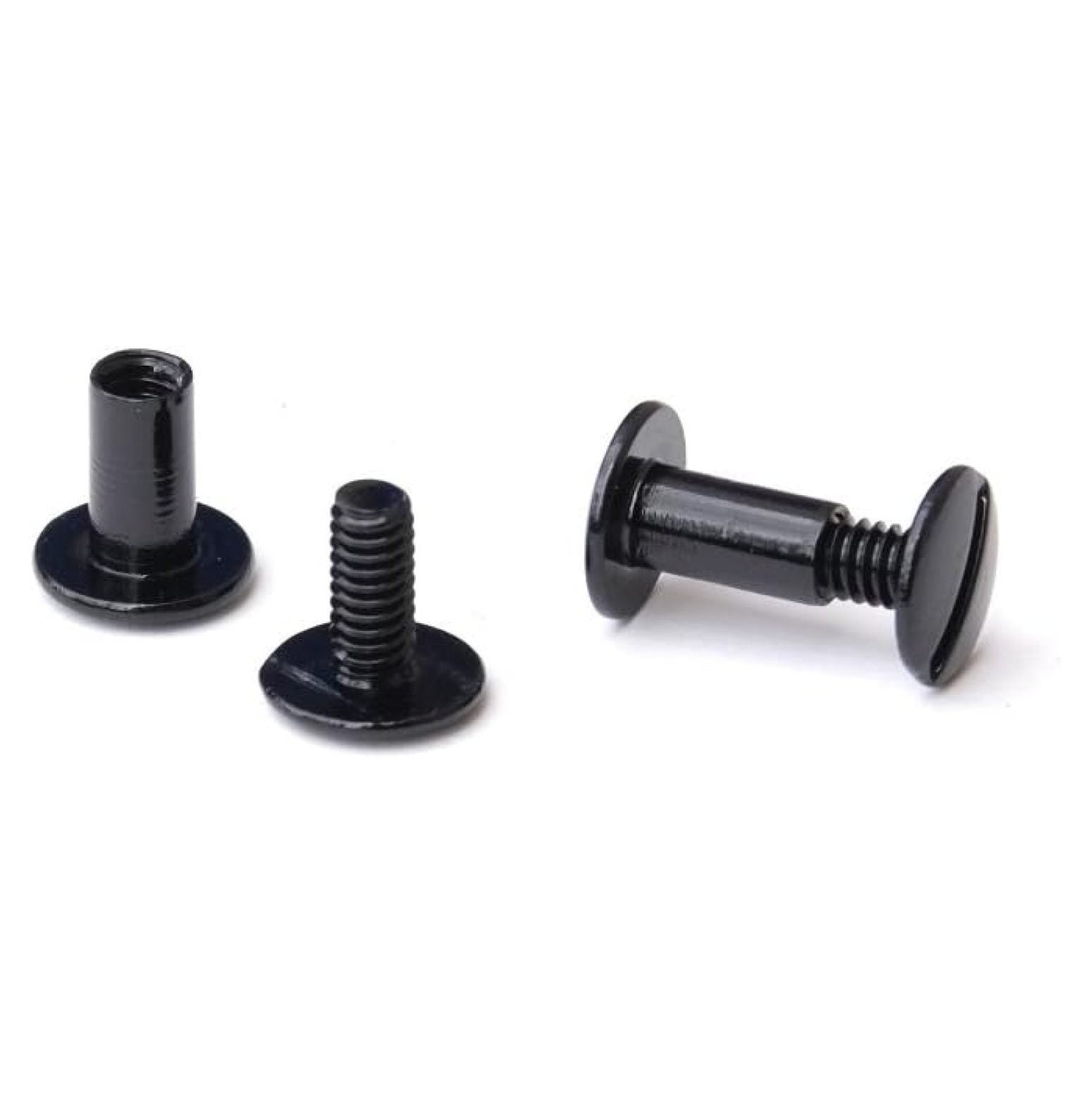 Chicago Screws & Posts - 100 Sets Black Book Binding Screws - 1/2 inch ...