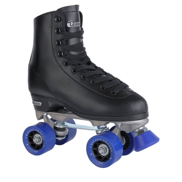 Chicago Skates Adjustable Inline Training Skate Combo Set Black/Blue ...