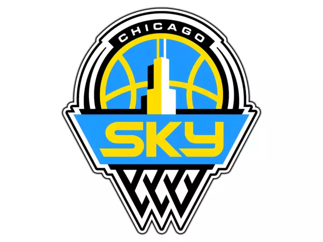 Chicago Sky Logo Wbasketball Waterproof Sticker Phone Decal Water ...