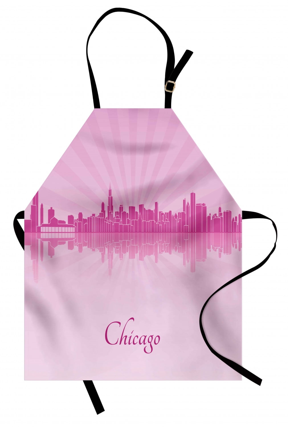 Chicago Skyline Apron United States Scenery in Soft Tones Urban ...