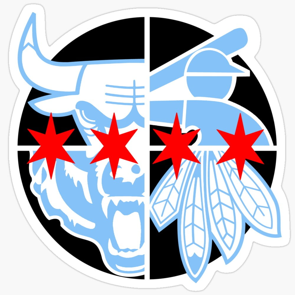Chicago Southside Stars & Sports Sticker Phone Decal Water Bottle ...