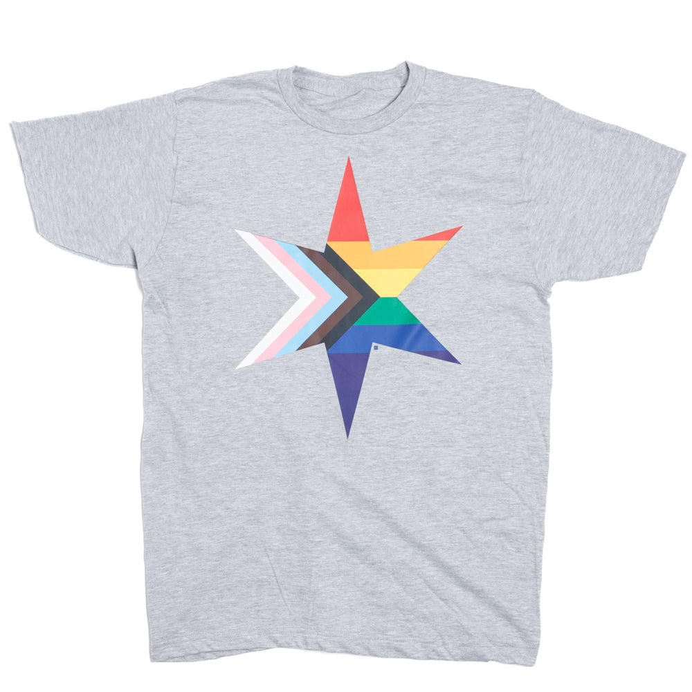 Chicago Star Progress Pride Flag TShirt Trending Tee Best Gift Shirts ...