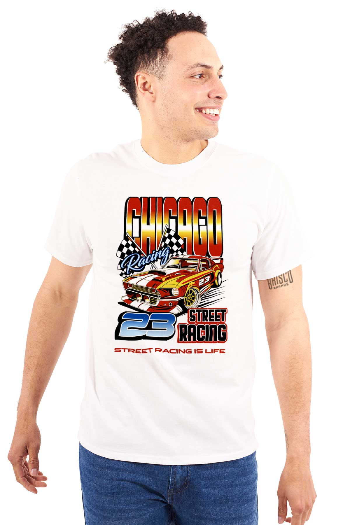 Chicago Street Racing is Live Racecar Men's Graphic T Shirt Tees Brisco ...