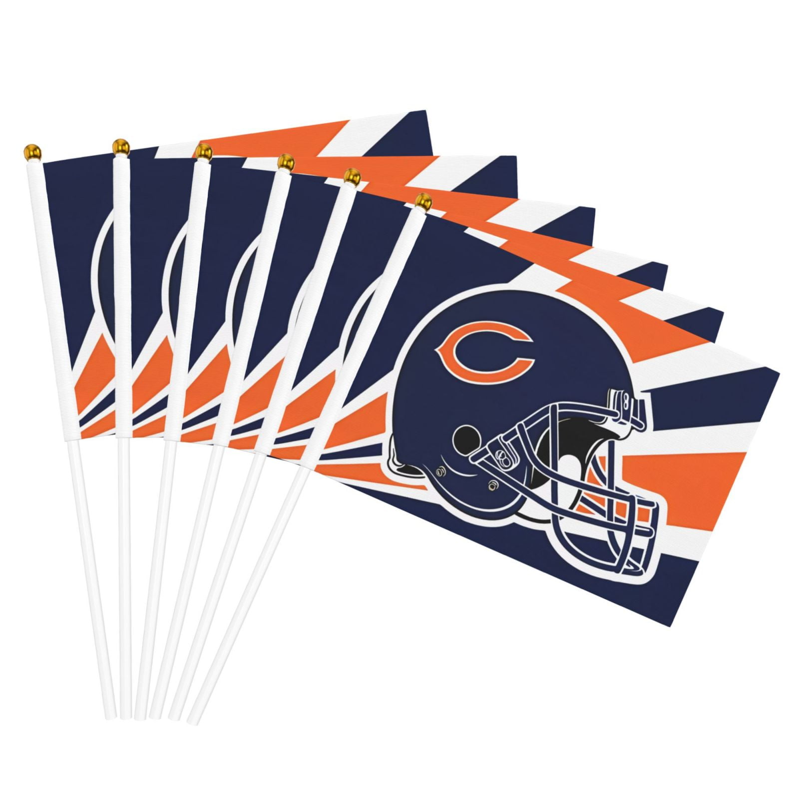 Chicago Team Double Sided Hand Waving Flag(Pack of 6), Spectator Hand ...