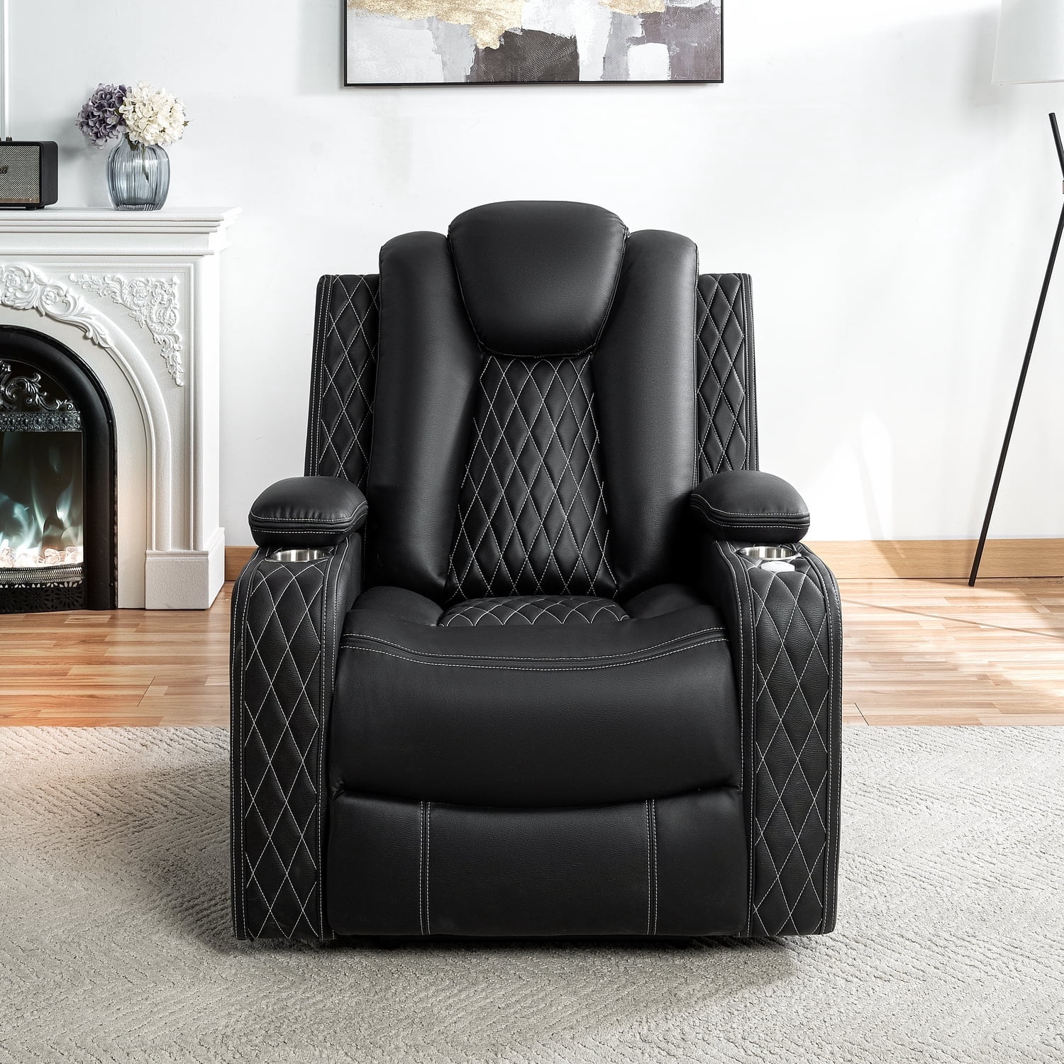 Chicago Theater Style Motion Recliner Chair With Adjustable Headrest ...