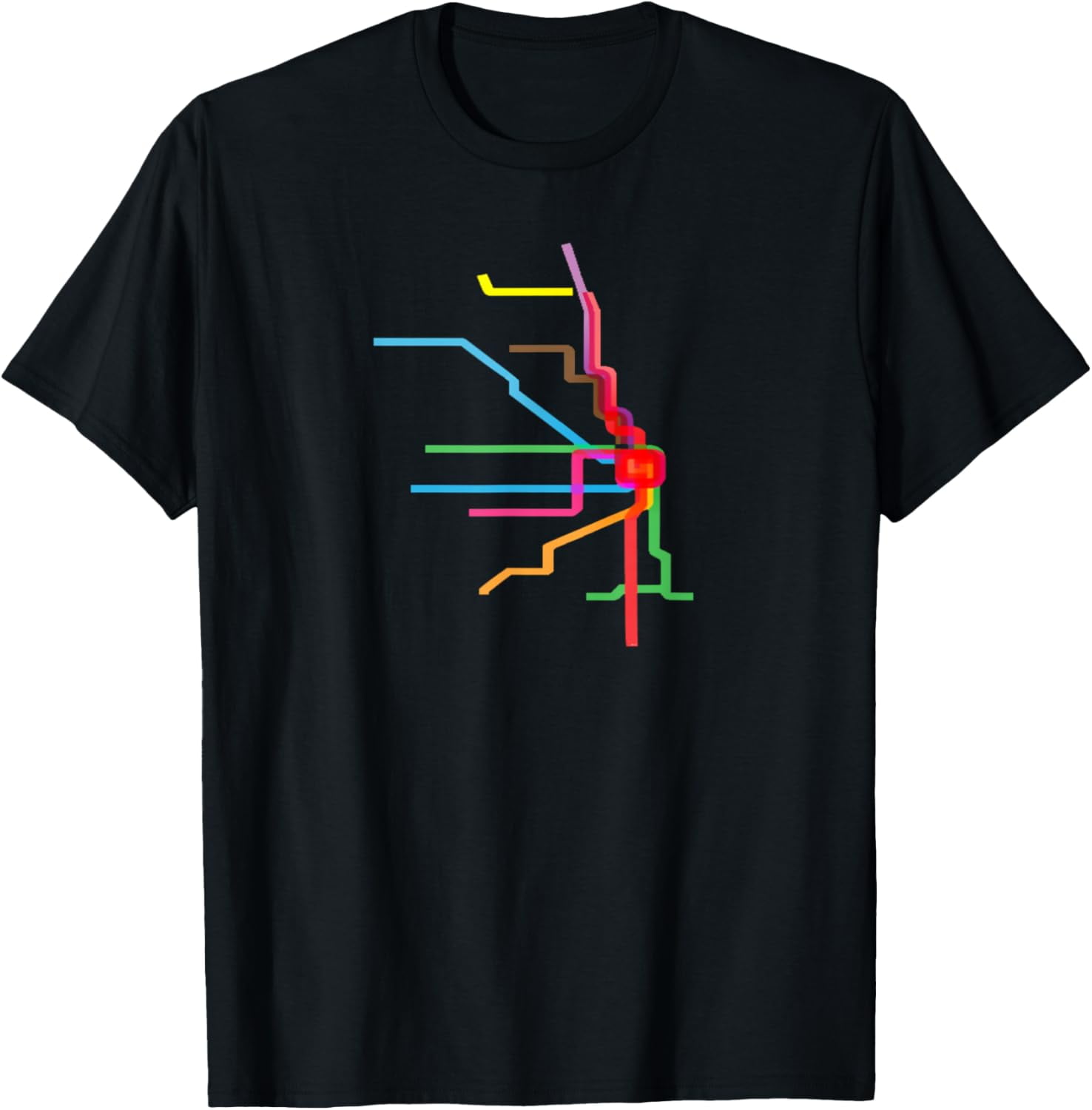 Chicago Transit Line Map T-Shirt CTA El Subway Chicagoan T-Shirt ...
