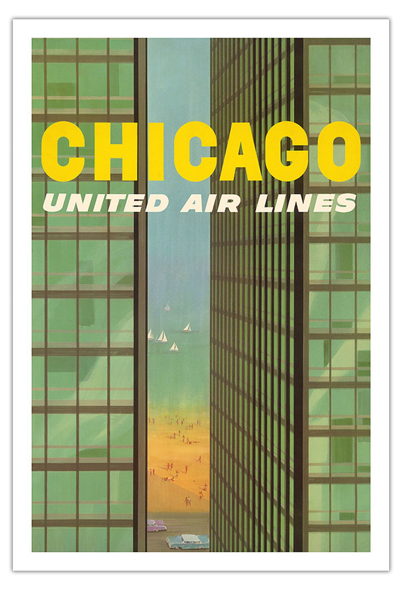 Chicago USA - Lake Shore Drive Mies Buildings Twin Towers - United Air ...