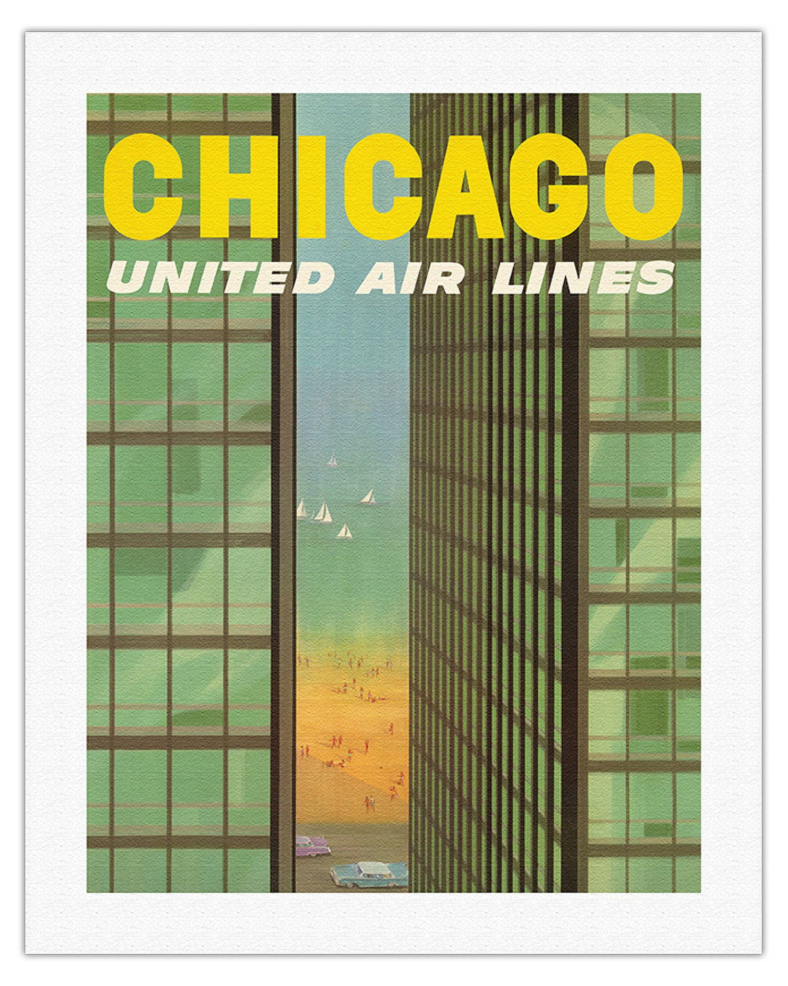 Chicago USA - Lake Shore Drive Mies Buildings Twin Towers - United Air ...