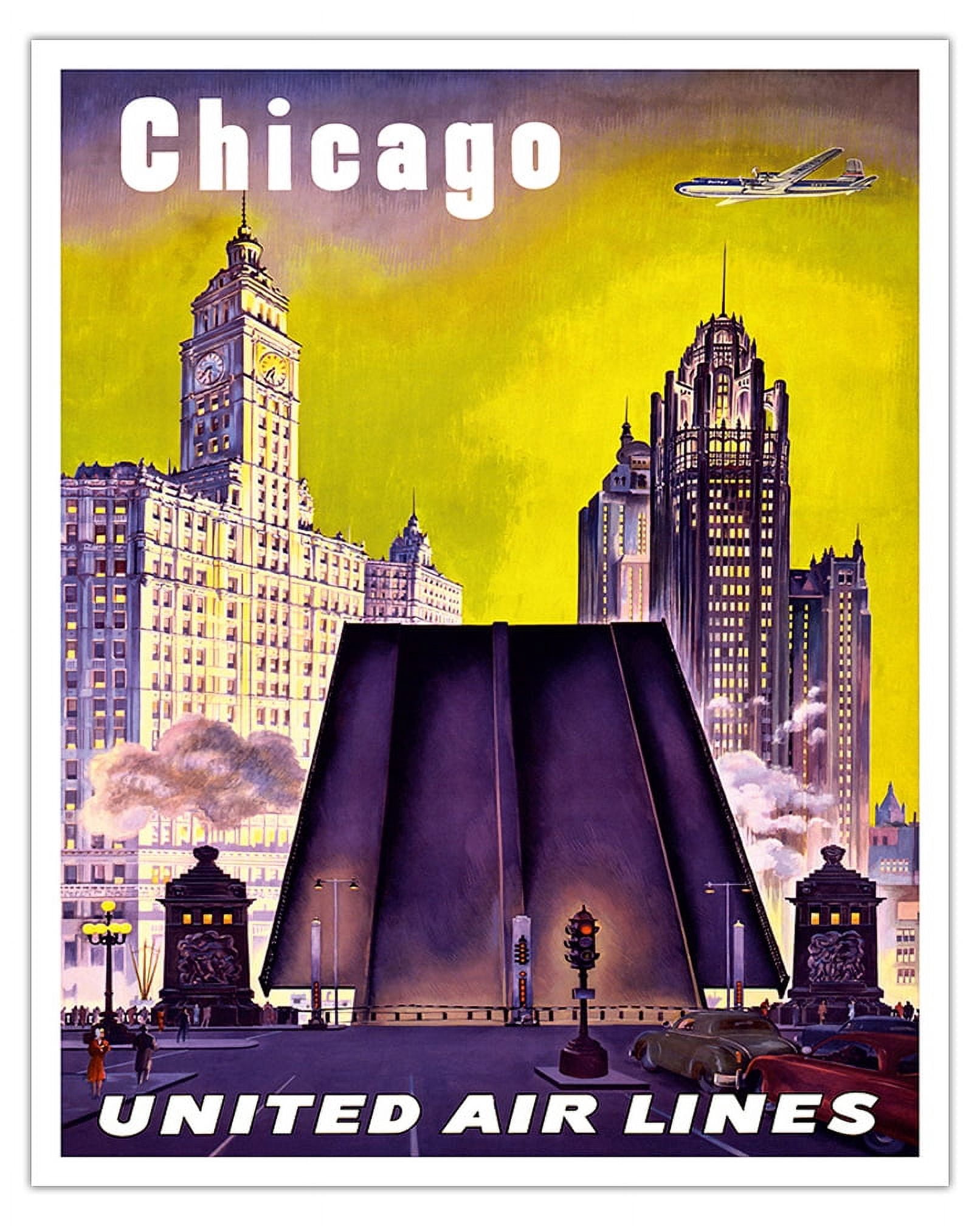 Chicago USA - The Tribune Tower Wrigley Building and Michigan Avenue ...