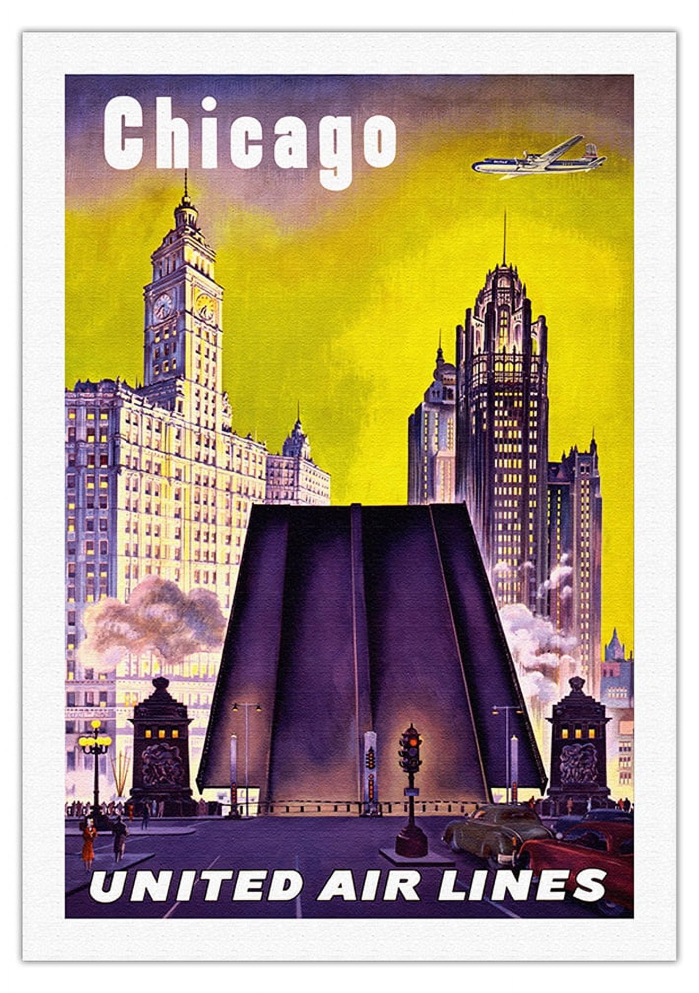 Chicago USA - The Tribune Tower Wrigley Building and Michigan Avenue ...