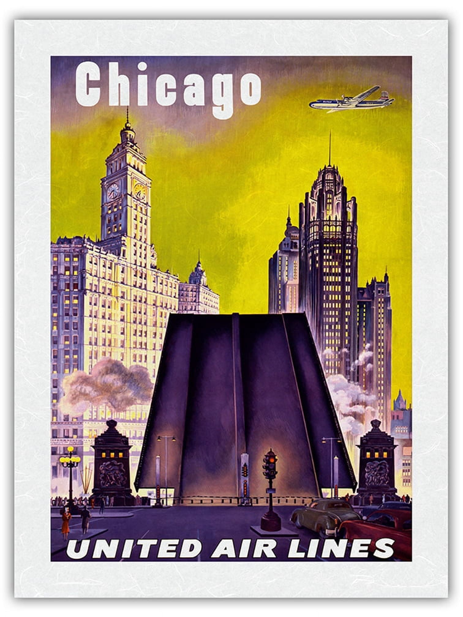 Chicago USA - The Tribune Tower Wrigley Building and Michigan Avenue ...