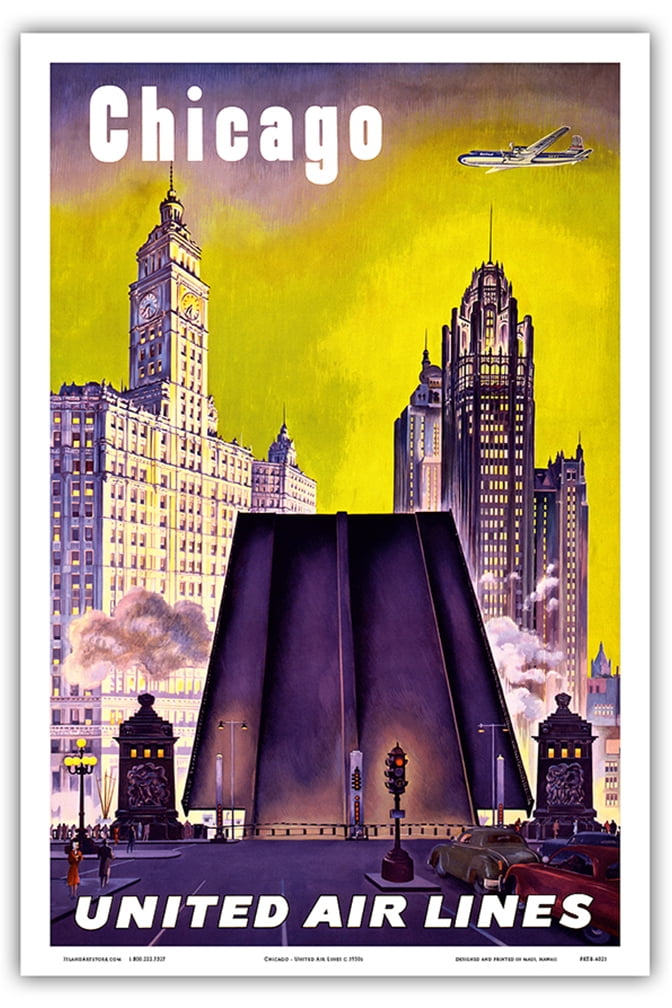 Chicago USA - The Tribune Tower Wrigley Building and Michigan Avenue ...