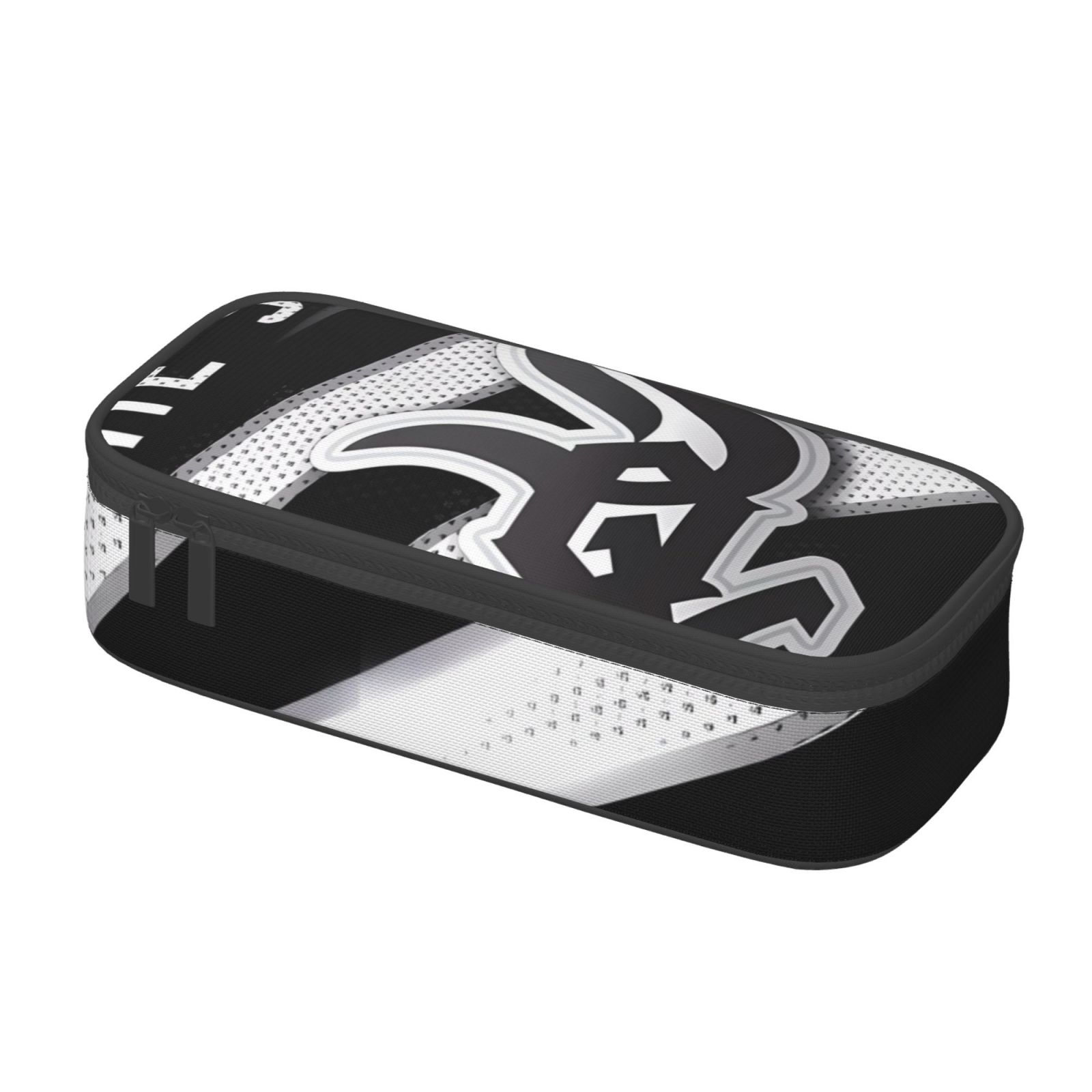 Chicago_W Large Capacity Compartment Stationery Pencil Case Soft Canvas ...