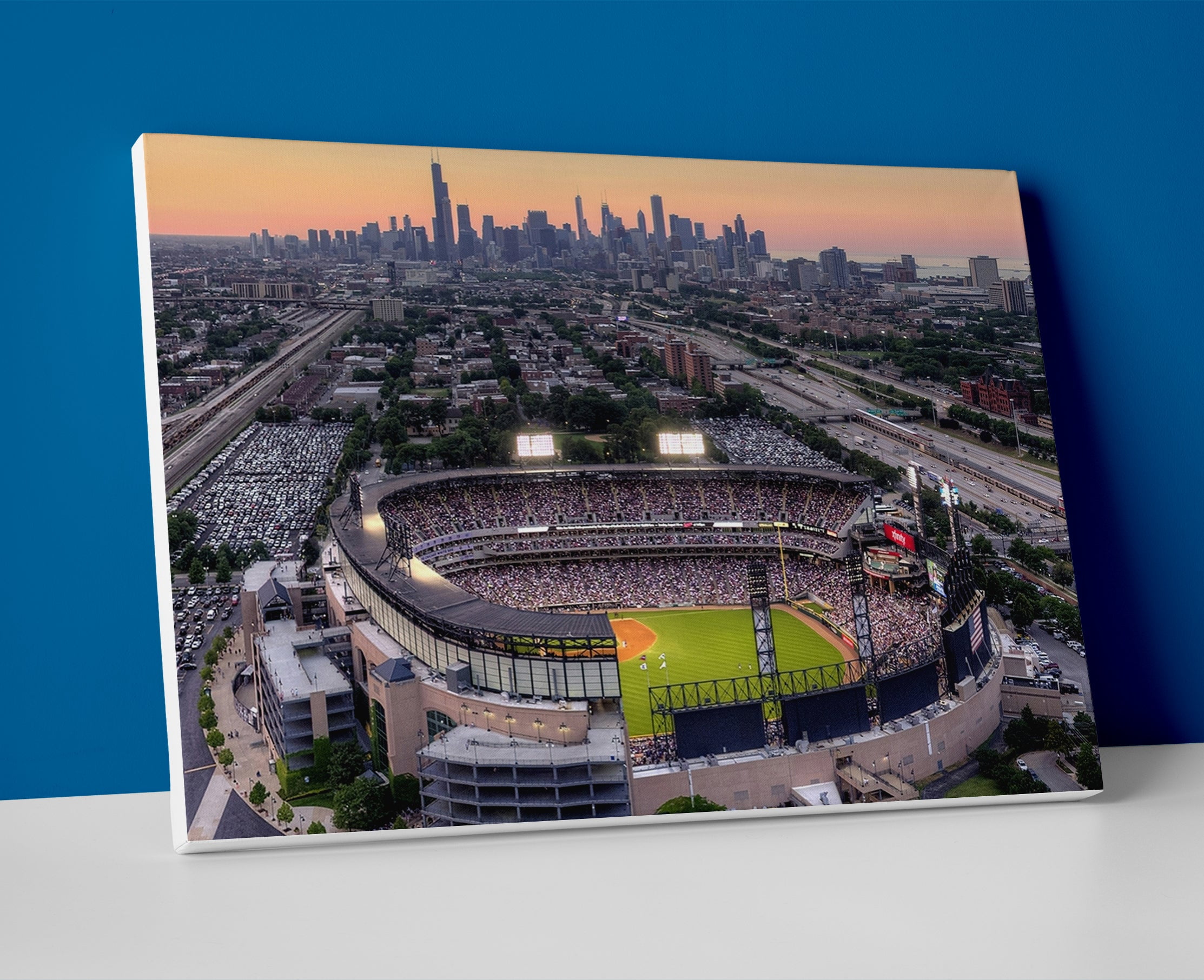 Chicago White Sox Stadium Poster or Wrapped Canvas - Walmart.com