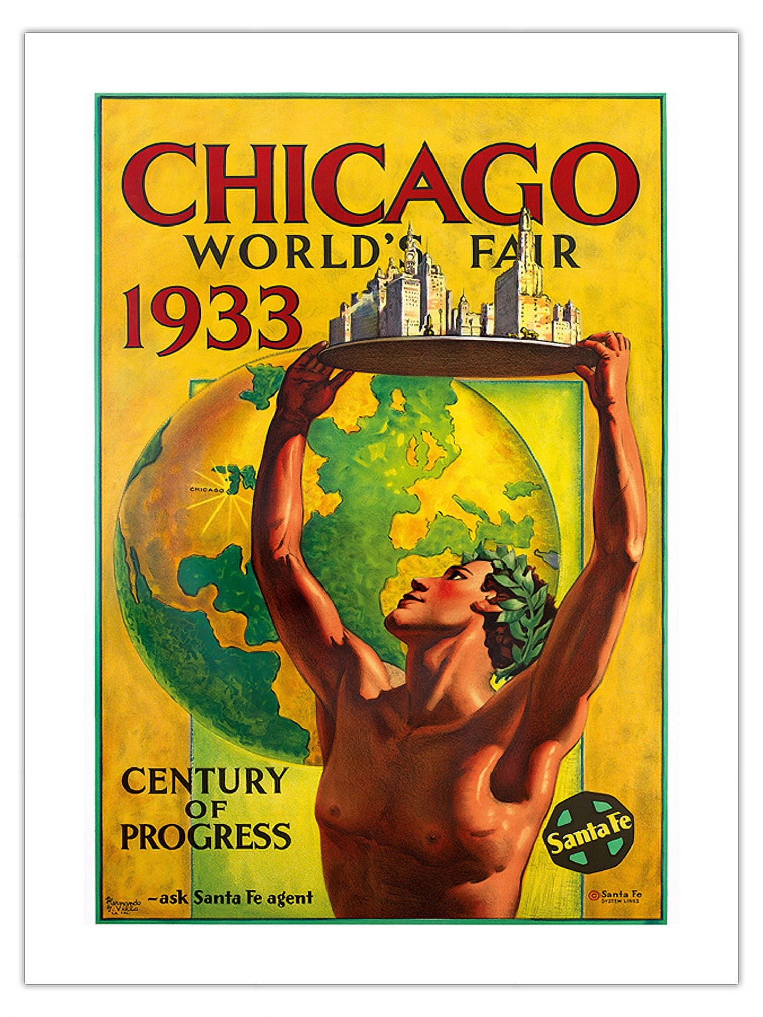 Chicago World’s Fair 1933 Century of Progress Santa Fe Railroad ...