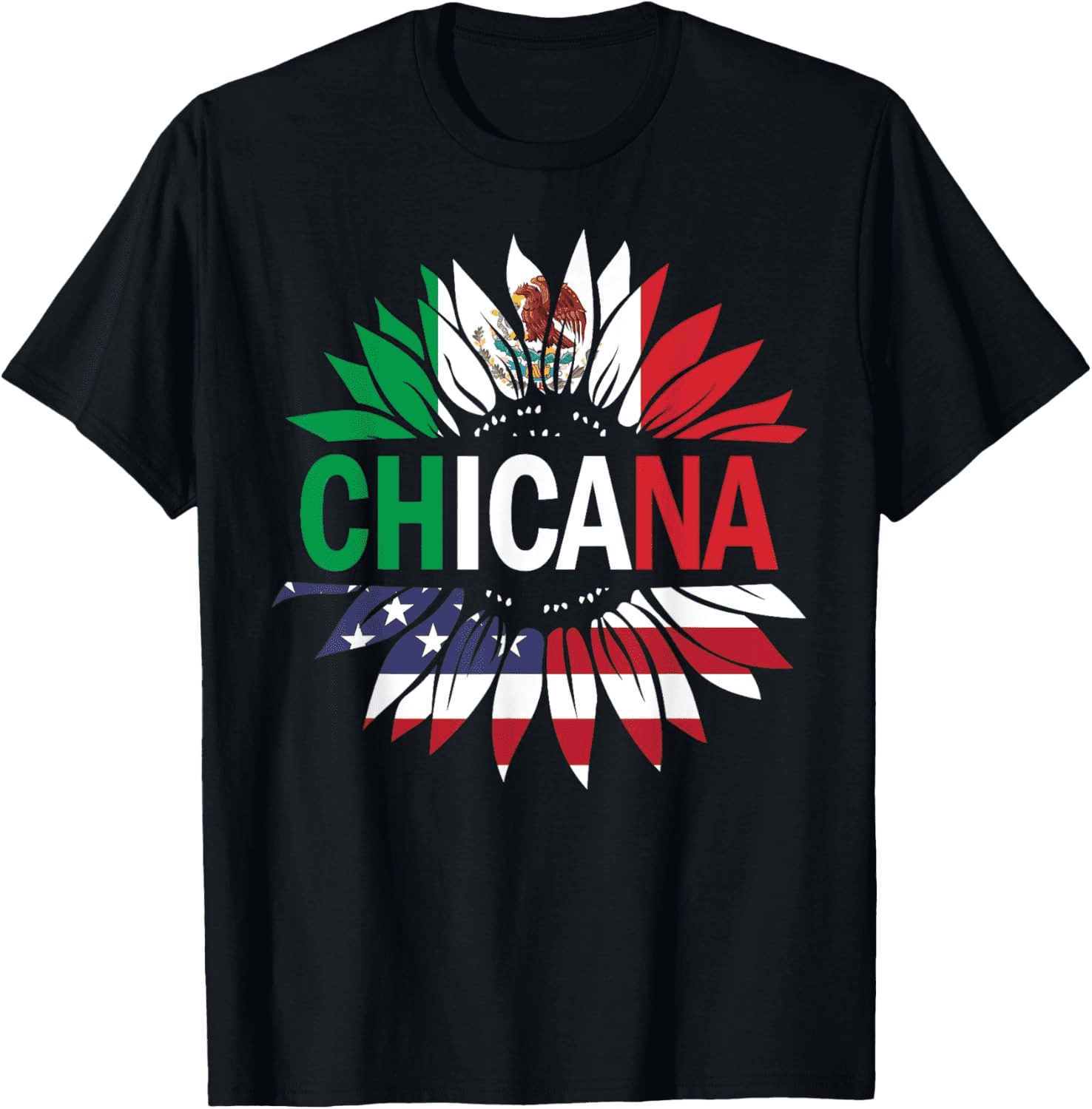 Chicana-Shirt Men Women Kids Girls Boys Mexican USA Flag T-Shirt100 ...