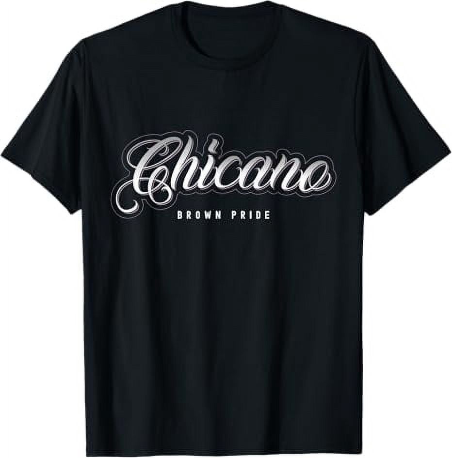 Chicano Brown Pride Mexican Hombre Retro T-Shirt - Walmart.com