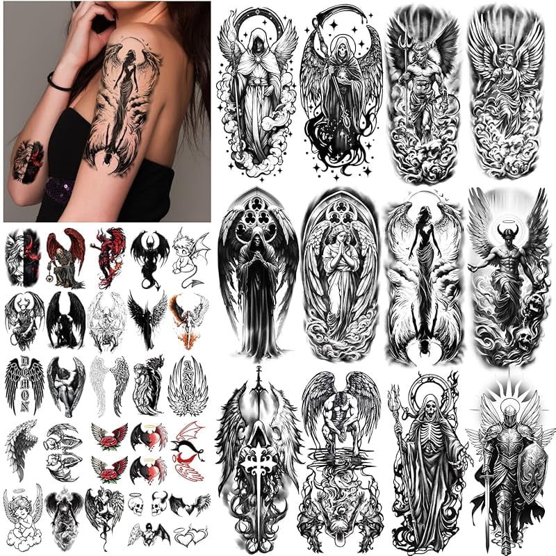 Chicano Temporary Tattoos Adult Large Fake Tattoos Chicano Guadalupe ...