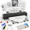 Chicarygo Thermal Printer, Portable Wireless Printer, Bluetooth Inkless ...