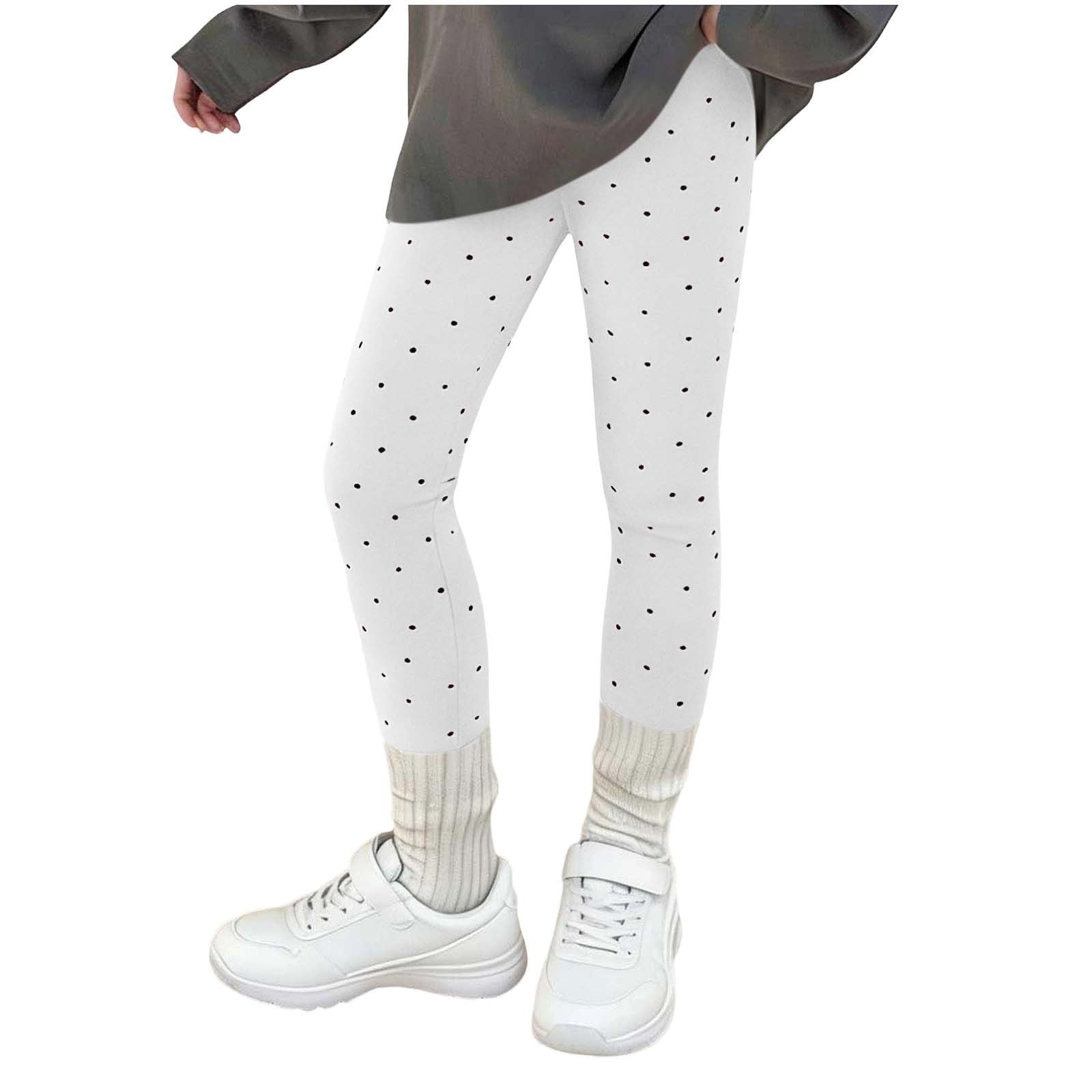 Chiccall Girls Dots Leggings Breathable Comfy Pants Stretchy Casual ...