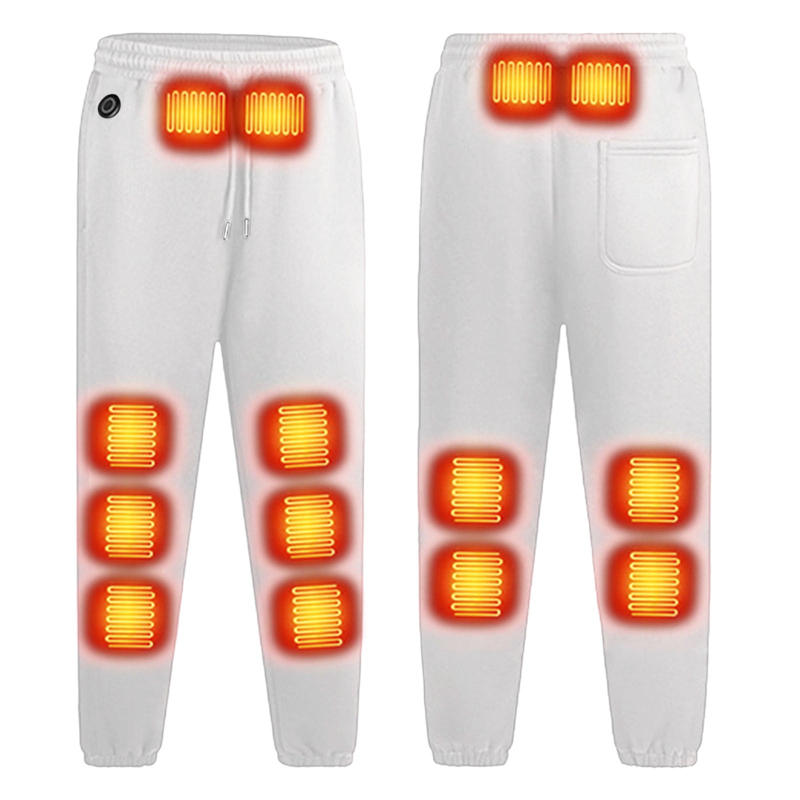 Chiccall Heated Sweatpants for Men 14 Heating Zones Winter Elastic ...