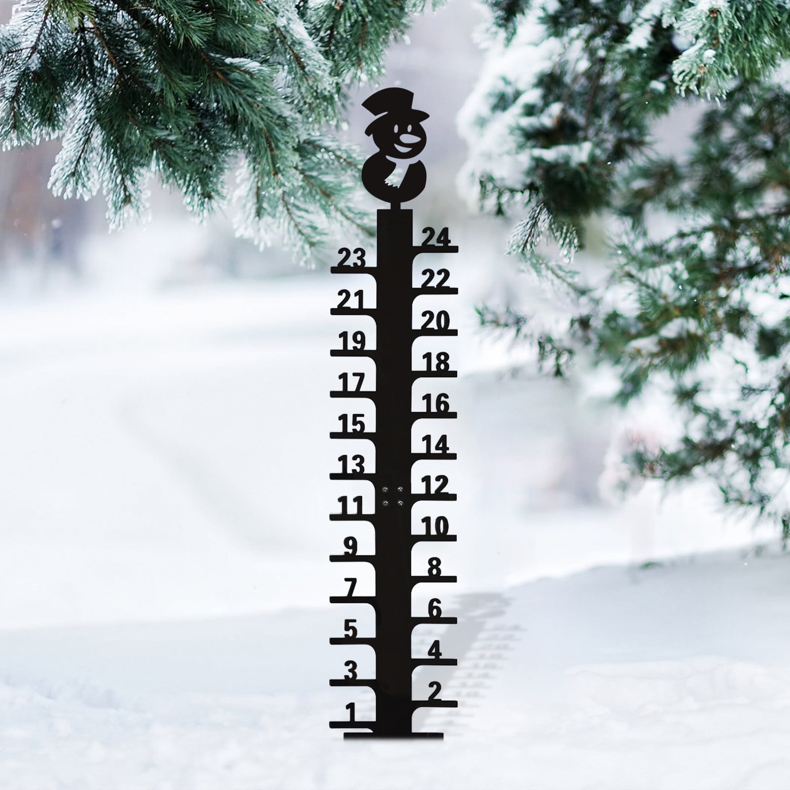Chiccall Home Decor 24 Inch Snow Meter Hand Made Metal Outdoor Garden ...