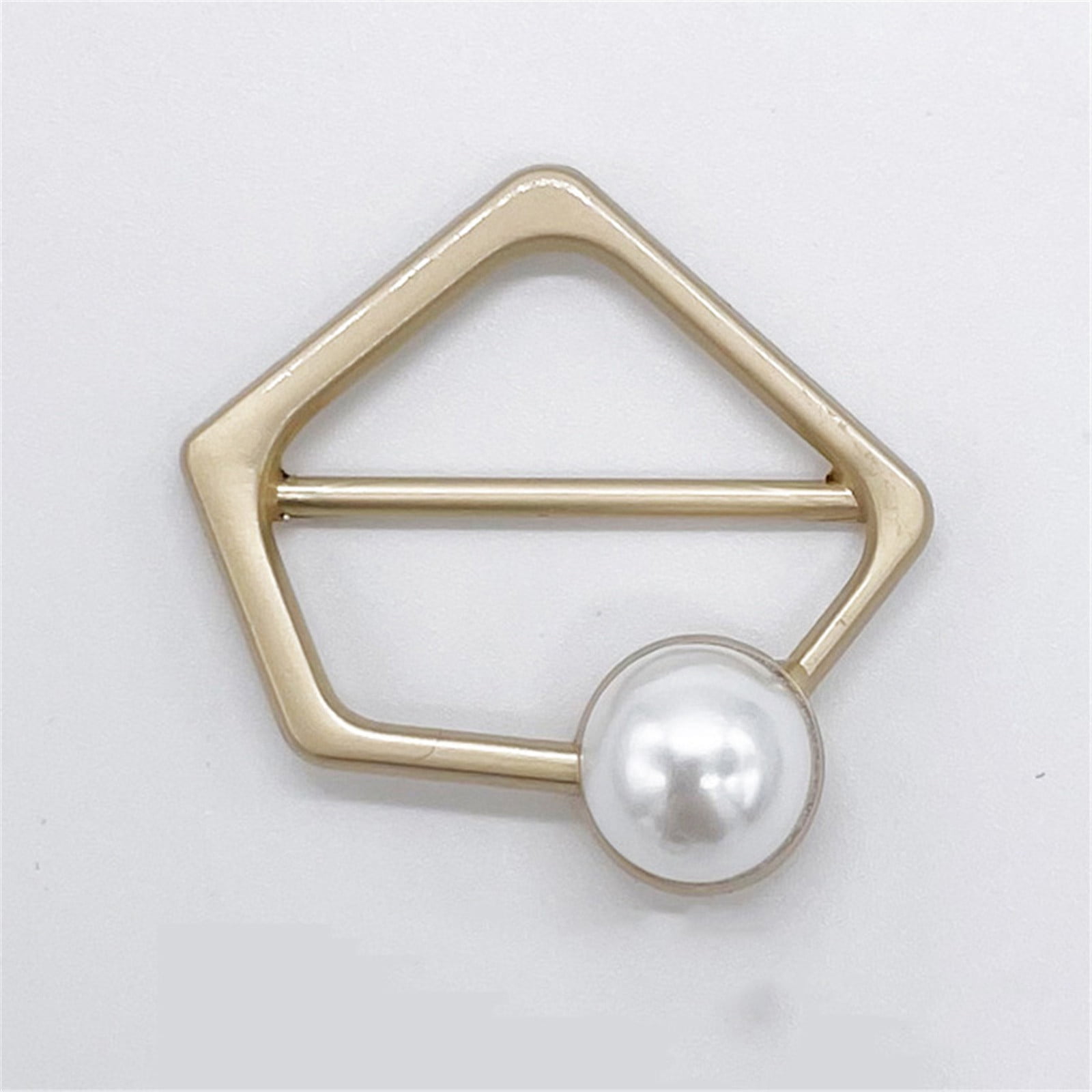 Chiccall Home Decor Scarf Ring Pearl T Shirt Scarf Clips Buckle For ...