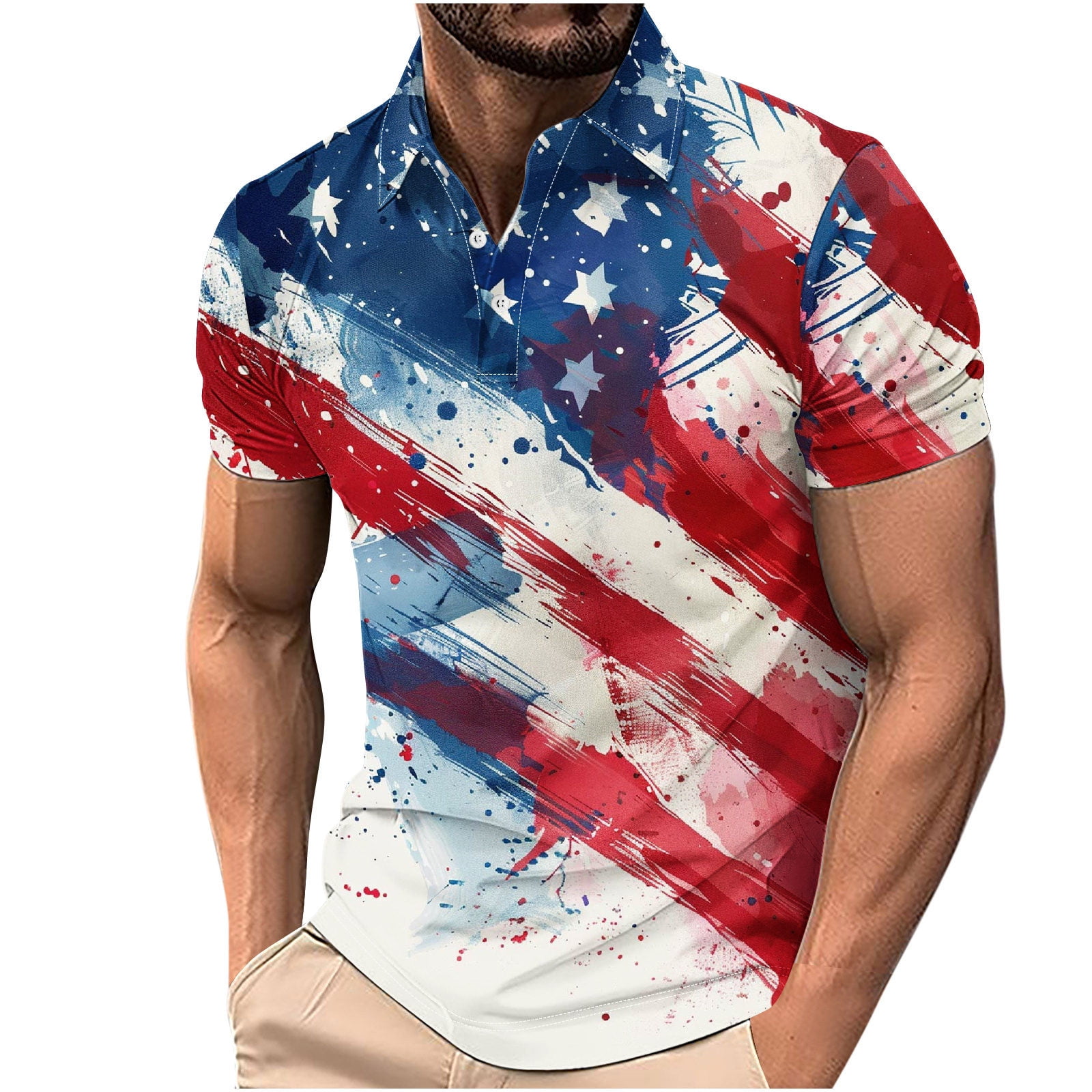 Chiccall Men's 4th of July Patriotic Shirts Independence Day American ...